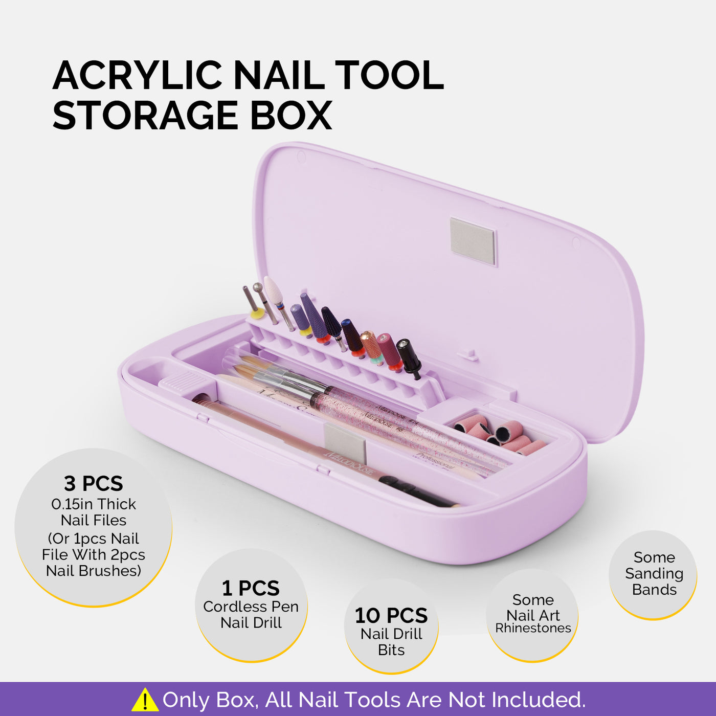 Portable Nail Drill Pen Storage Box | MelodySusie
