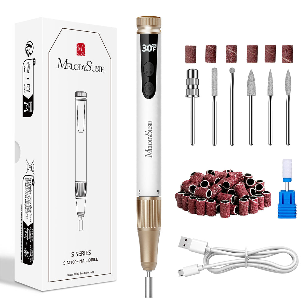 MelodySusie Portable Electric Nail Drill, Efile Electrical File Kit ...