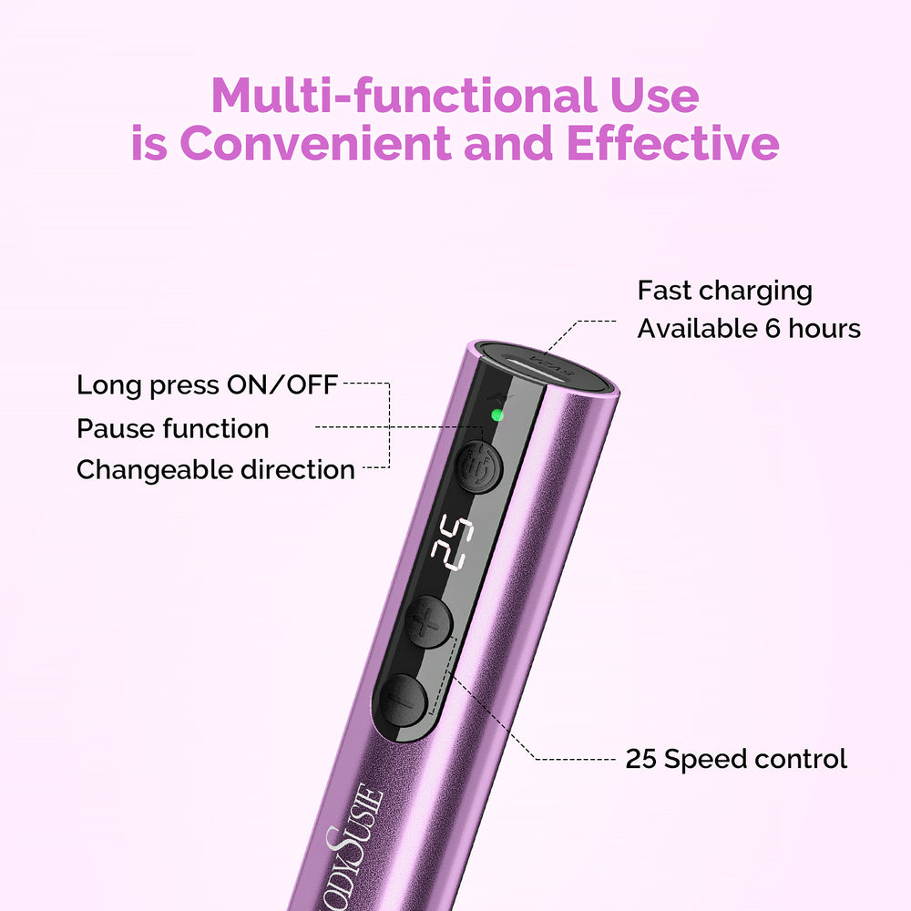 MelodySusie Portable Electric Nail Drill, Efile Electrical File Kit ...