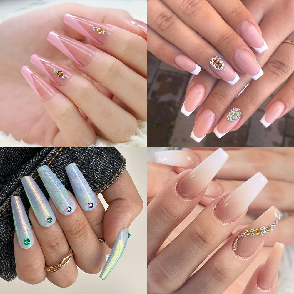 1440Pcs Multi-faceted Nail Rhinestones