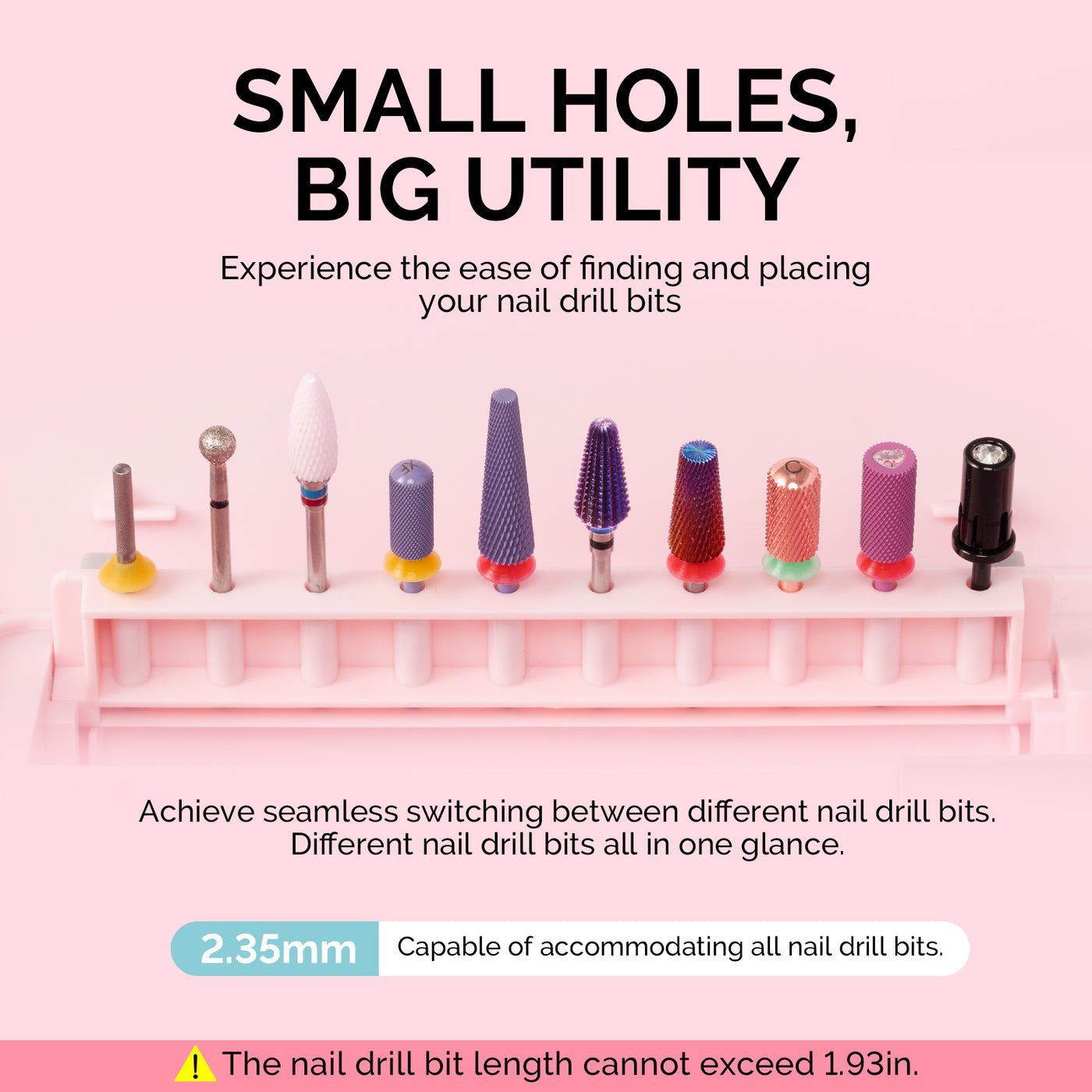 Acrylic Nail Tool Storage Box(ONLY BOX)