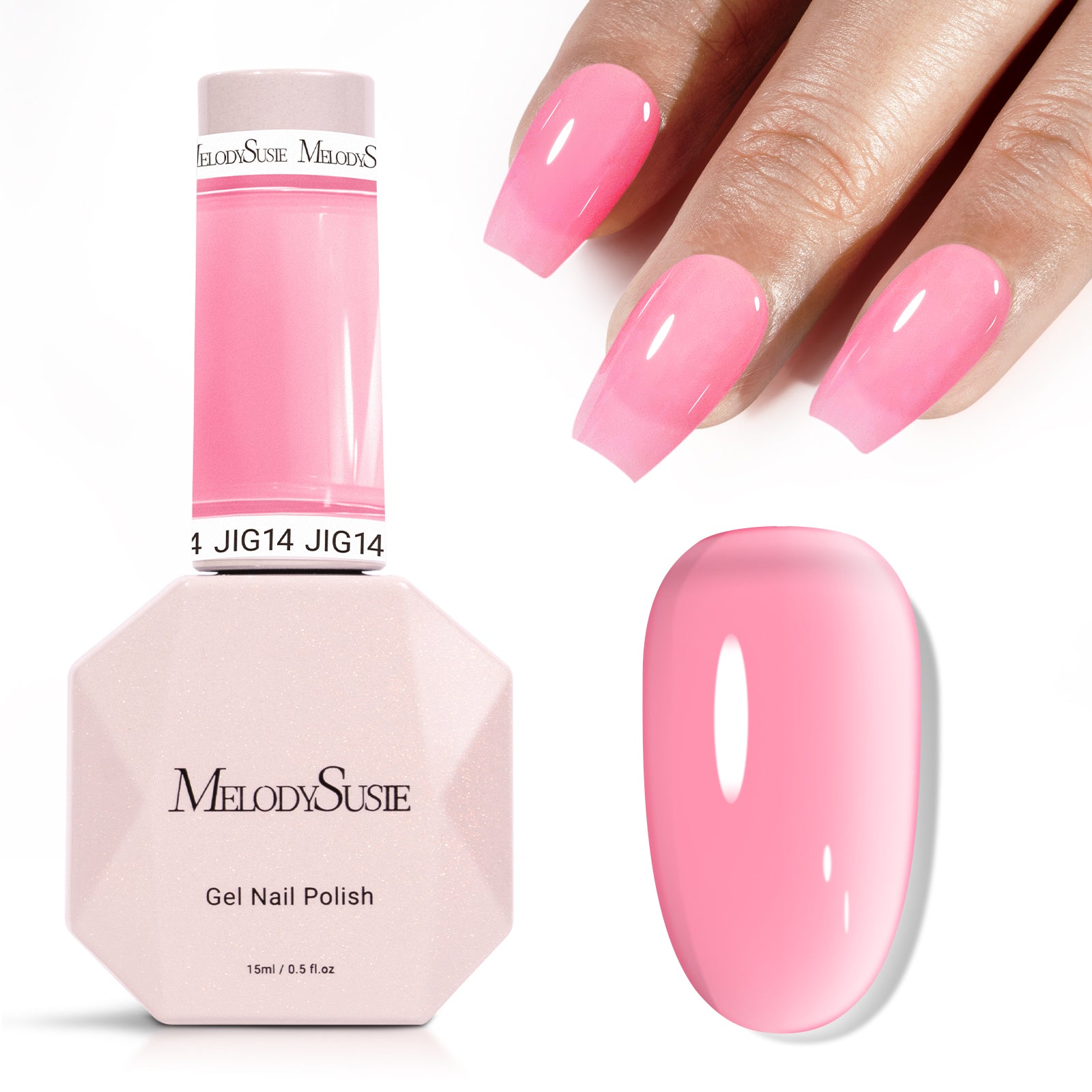 Jeweliver Jelly TPO-Free Gel Polish 15ml - Padparadscha Sapphire - JIG