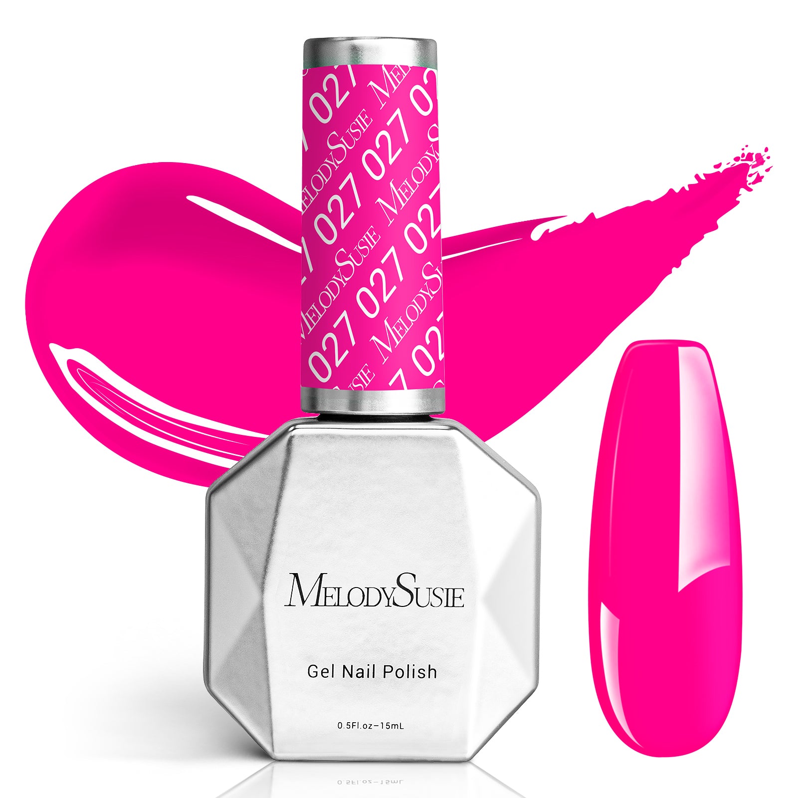 027 Peony Pink - TPO-Free Faster UV Curing Gel Nail Polish 0.5 fl oz/1