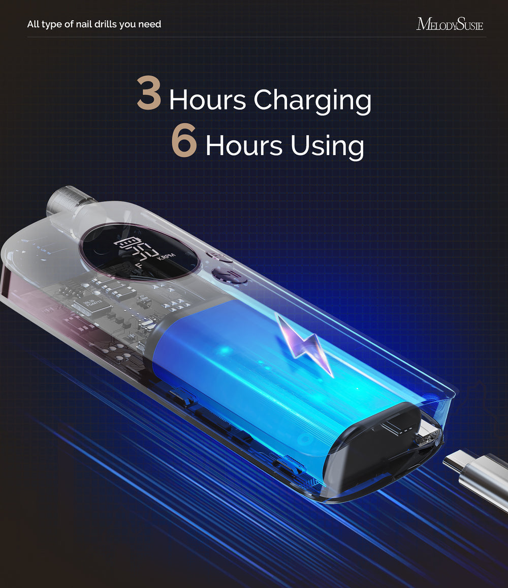 Electric Nail Drill, Efile Electrical File Kit | MelodySusie