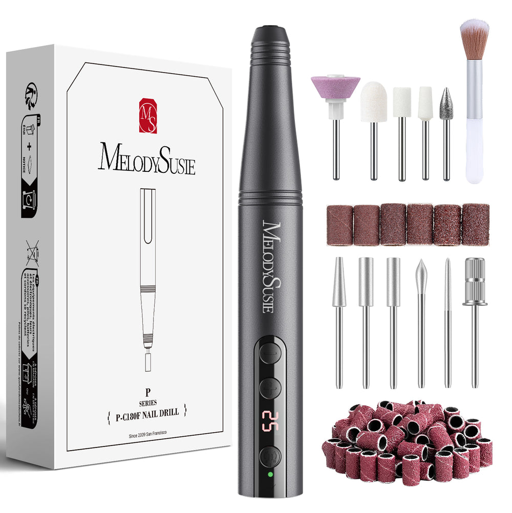 MelodySusie Portable Electric Nail Drill, Efile Electrical File Kit ...